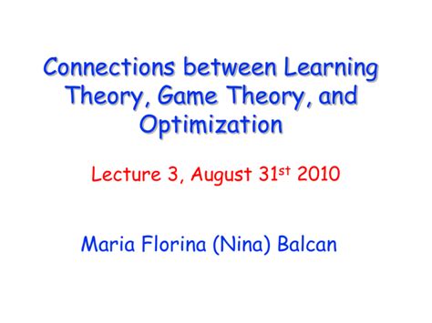 Experts Learning And The Minimax Theorem For Zero