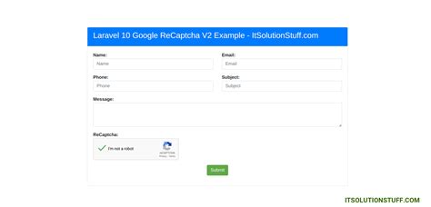 How To Use Google Recaptcha V In Laravel Itsolutionstuff