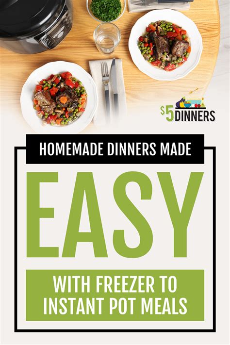 Freezer To Instant Pot Meals 5 Dinners Budget Recipes Meal Plans
