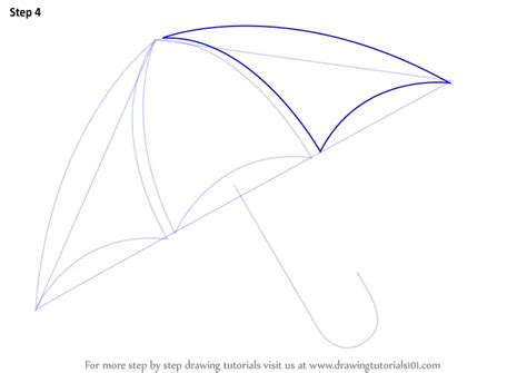 Learn How To Draw An Umbrella Easy Everyday Objects Step By Step Drawing Tutorials