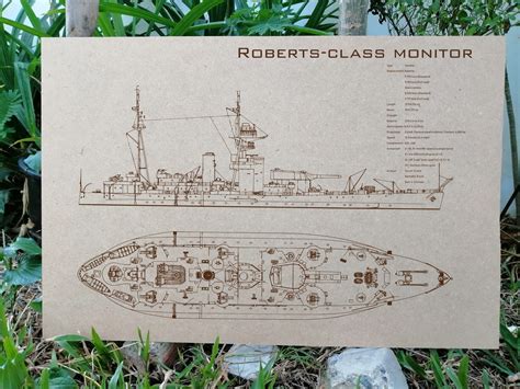 Homemade Banban 🛳roberts Class Monitor 📐ไม้ Mdf ขนาด 55