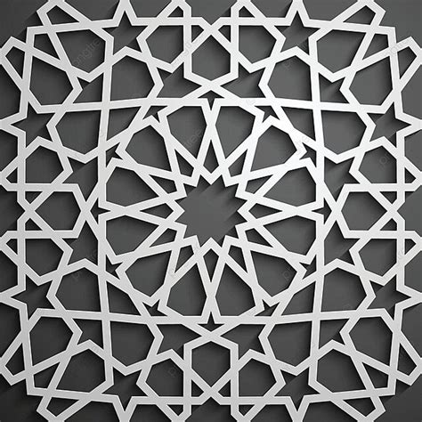 伊斯蘭 3d 圓形圖案與波斯和阿拉伯裝飾 向量 銀 穆斯林 波斯語向量圖案素材免費下載，png，eps和ai素材下載 Pngtree