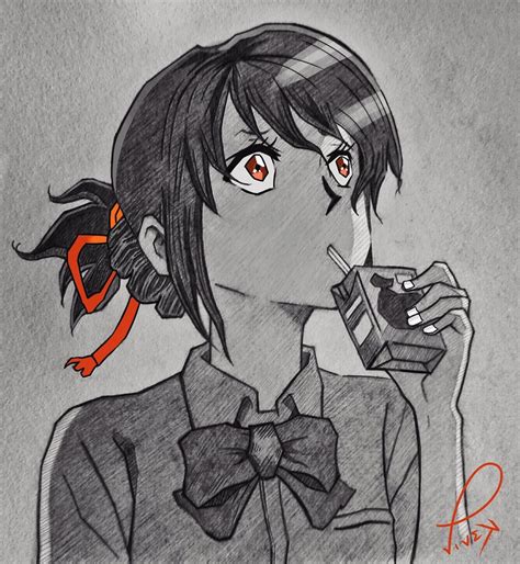 My Drawing Of Mitsuha Rkiminonawa