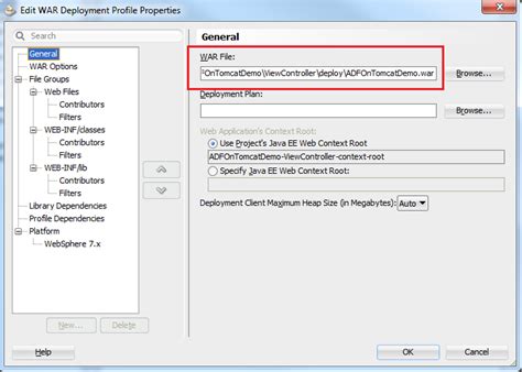 Deploy Oracle Adf Essentials Web Application On Tomcat Conclusion Amis Technology Blog