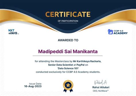 Sai Manikanta Madipeddi On Linkedin Datascientists Rahulattuluri