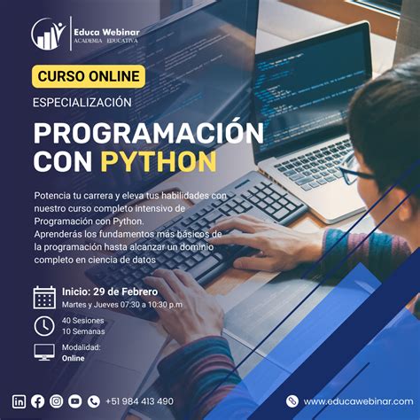 Curso Python Educa Webinar