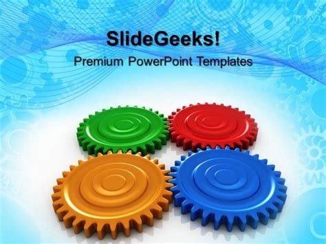 Interlocking Gears Industrial Powerpoint Templates And Powerpoint Themes 0512