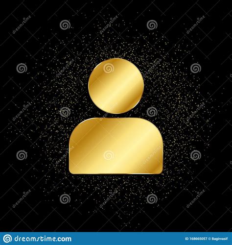 阿凡达金图标 金粒子背景的矢量插图 孤立矢量符号 教育图标黑色背景 库存例证 插画 包括有 按钮 可怕的 168665057
