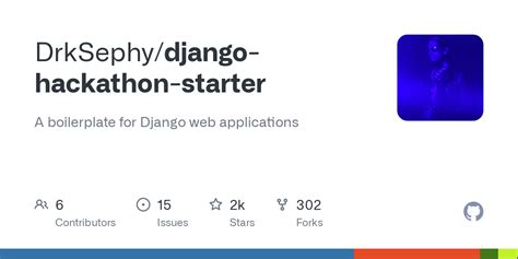 Github Drksephydjango Hackathon Starter A Boilerplate For Django Web Applications