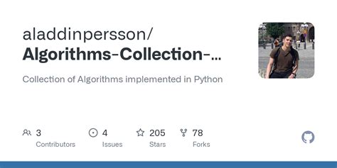 GitHub Aladdinpersson Algorithms Collection Python Collection Of