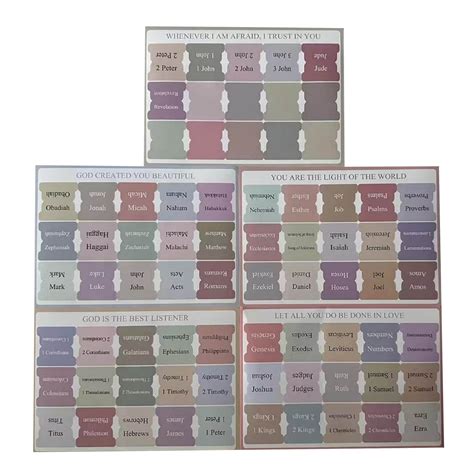 Yoncen Tag Morandi Border Tag Sticker Labels 72 Laminated Labels For