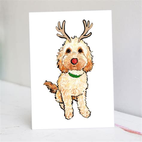 Cockapoo Christmas Card Etsy Uk