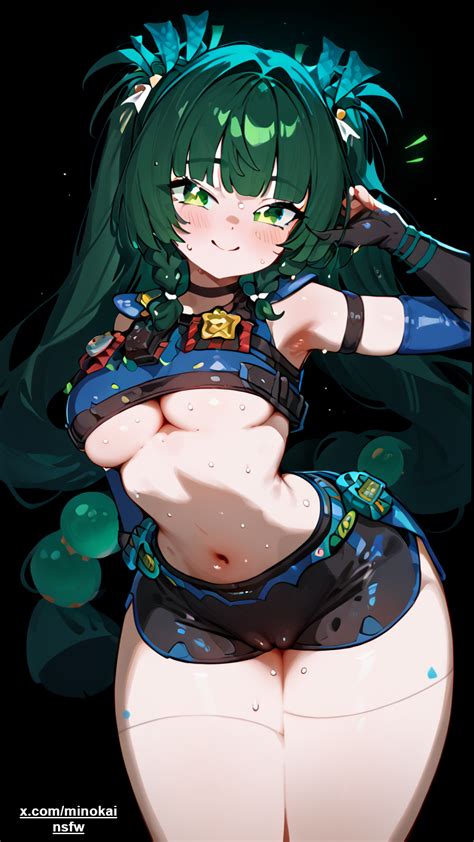 Rule 34 Ai Generated Cameltoe Cleavage Female Female Green Eyes Green