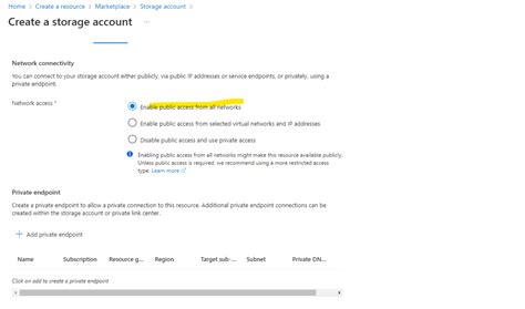 Set Up An Azure Storage Account And Blob Storage For Sftp Access By Using A Private Endpoint