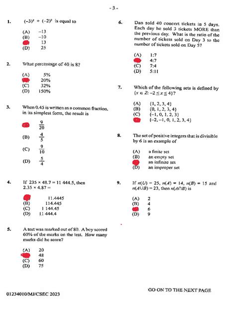 Solutions Csec Mathematics Mayjune P1 2023 Pdf