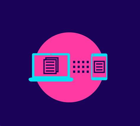 Data Synchronization Between Laptop And Smart Phone Vector 2443249 Vector Art At Vecteezy