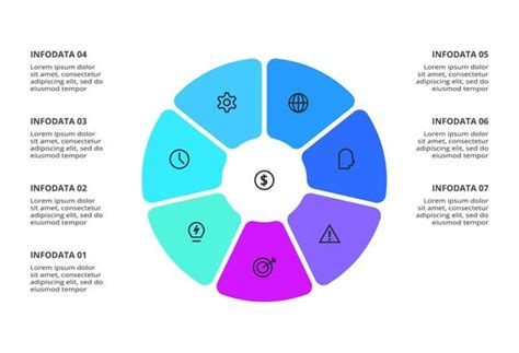 5 Section Pie Chart Vector Art Icons And Graphics For Free Download