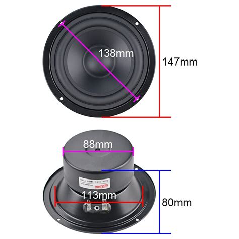 5 Inch 5 5 Inch Pure Midrange Speaker Unit 6ohm 70 Grandado