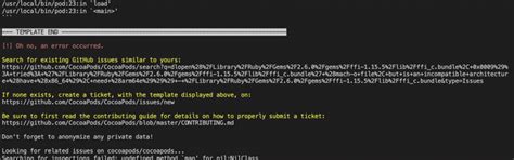 Pod Install Not Working Rreactnative