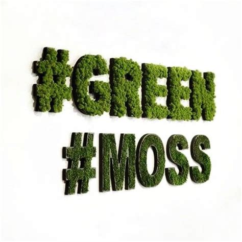Moss Company Logo Moss Wall Art Real Moss Custom Logo Sign Etsy