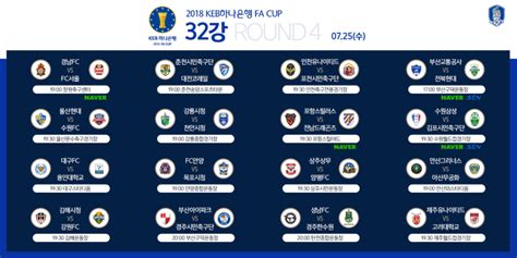 Fa컵 32강 대진표 국내축구 에펨코리아