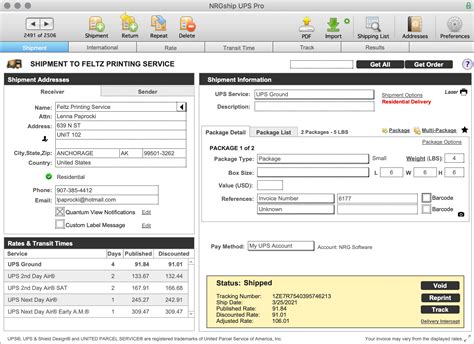 Nrgship Ups For Filemaker Claris Marketplace