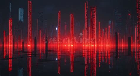 Representing Financial Loss And Economic Decline The Red Stock Market Crash Chart Underscores