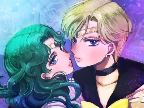 Safebooru 2girls Aqua Eyes Aqua Hair Bishoujo Senshi Sailor Moon
