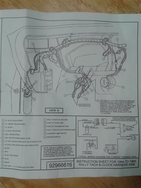 65 Mustang Rally Pac Wiring Diagram Wiring Diagram And Schematic