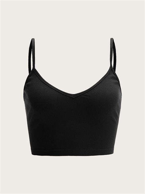 Black Cami Crop Top La Chic Pick