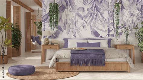 Purple Vintage Bedroom