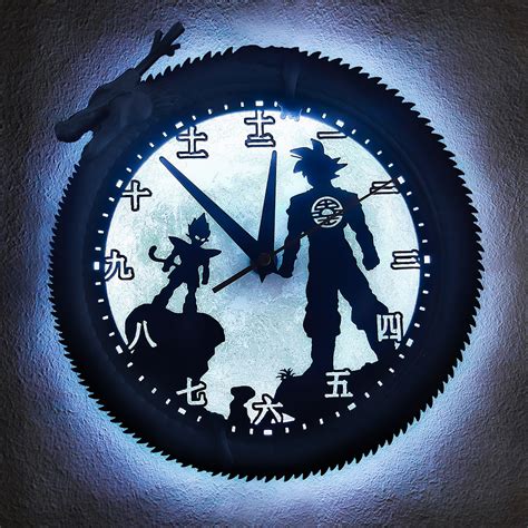 🐉 Dragon Ball Lunar Clock Perfect T And Bedroom Decor・archivo 3d