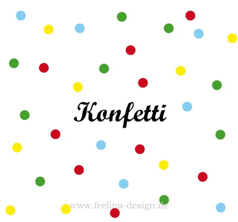 Konfetti Zum Aufbügeln Feelina Design