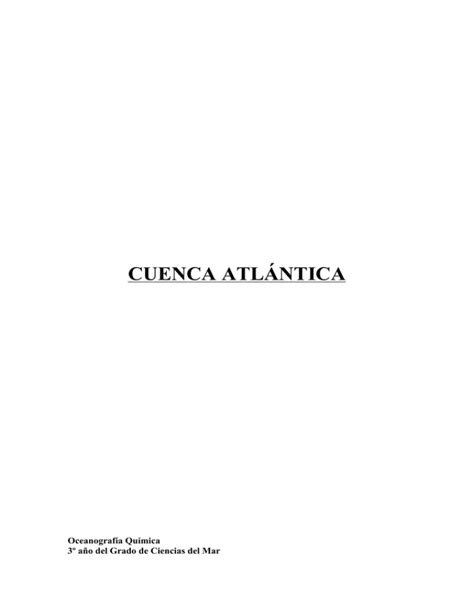 Cuenca Atlántica Blog Grado Ciencias del Mar