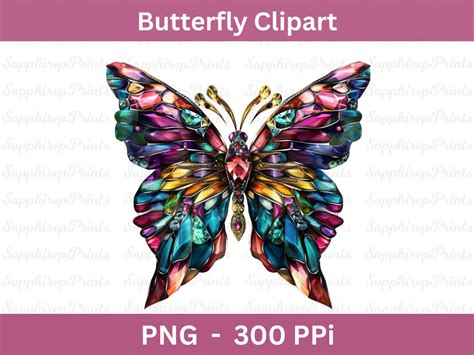 Butterfly Png Gemstones Butterfly Clipart Crystle Butterfly Clipart