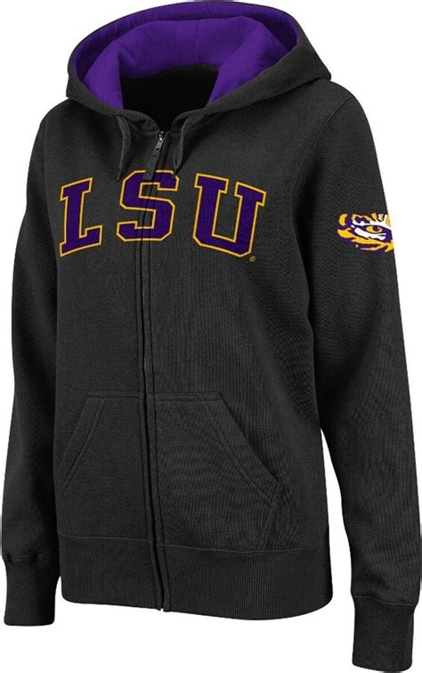 Colosseum Womens Black Lsu Tigers Arched Name Full Zip Hoodie Shopstyle