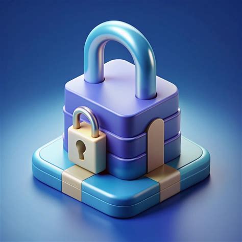 3d Password Protection Concept Cyber Security To Protect Personal Data