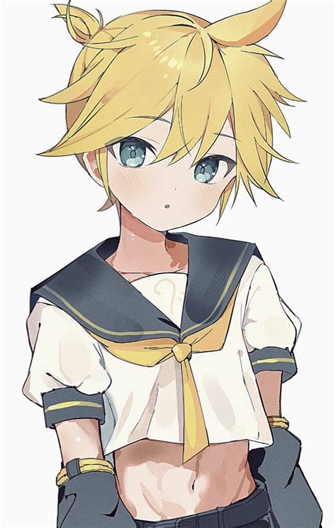 Safebooru 1boy O Aqua Eyes Bass Clef Black Pants Black Sailor Collar