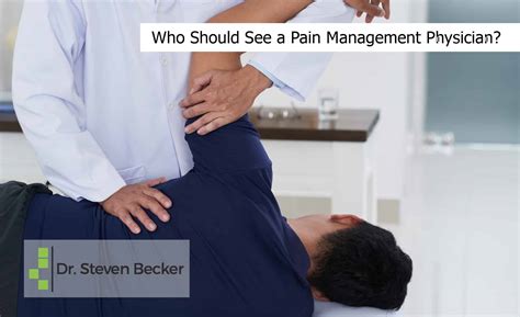 Pain Management Physician Dr Steven Becker West La Office