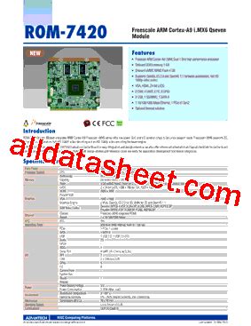 ROM CD MDA E Datasheet PDF Advantech Co Ltd