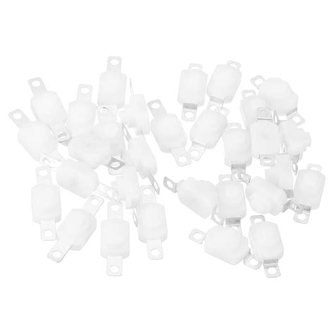 Uxcell Latching Push Button Switch 30 Pcs Straight Pin With Hole On Off Self Lock Dc 30v 1a