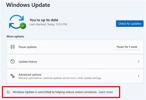 Windows Update Will Help Reduce Carbon Emissions