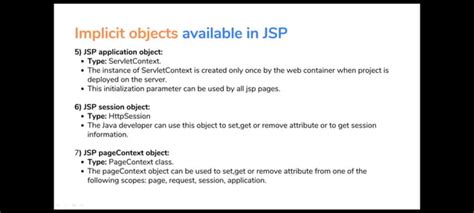 servlet tomcat server implicit jsp object pdf web development internet