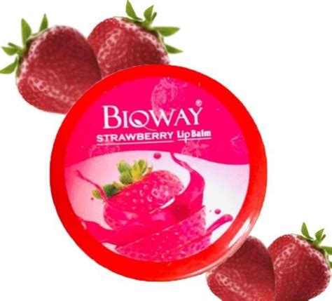 Bioway Byd Strawberry Lip Balm For Soft And Pink Lips Rehydrates Dry