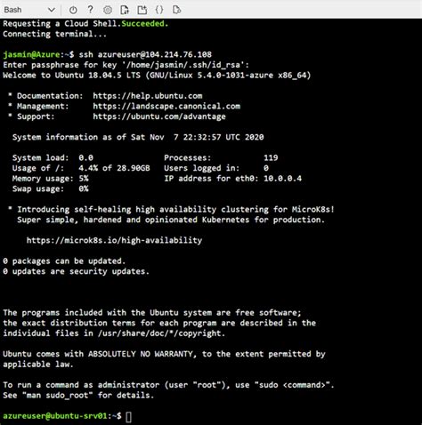 Create Ssh Key Pair In Microsoft Azure And Add It To Ubuntu Server