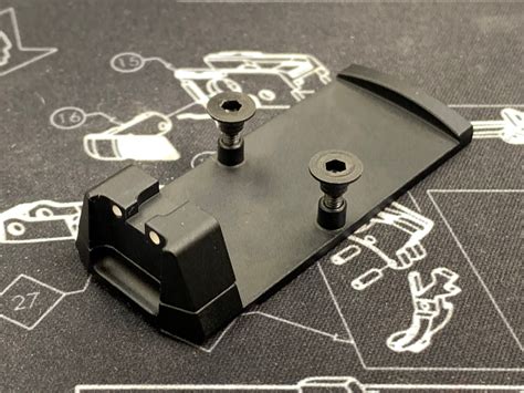 Hero Custom Rmr Mount Base With Raised Sight Set For Sig Vfc M17 M Boomarms