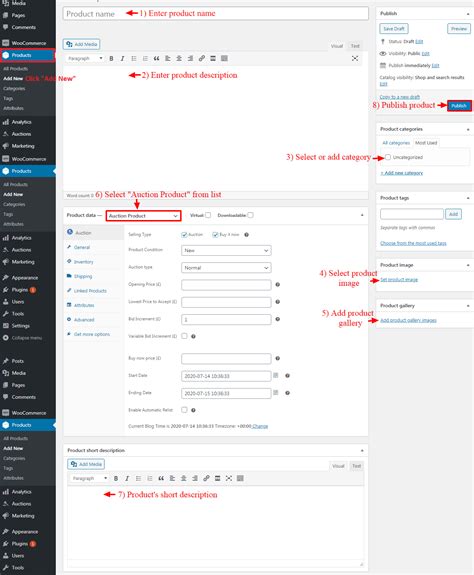 4 How To Add Auction Products Manually Ultimate Woo Auction