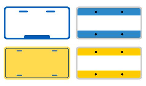 Printable License Plate Template Free Web Check Out Our Printable