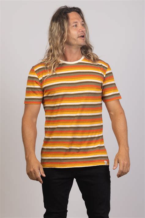 Far Out Retro Hemp Organic Cotton Mens T Shirt Skumi Clothing