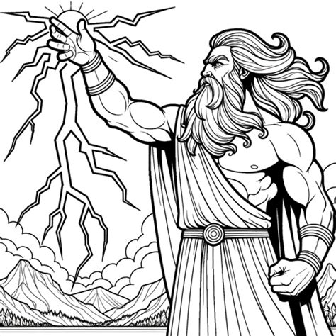 Zeus Coloring Printouts • Greek Gods And Goddesses